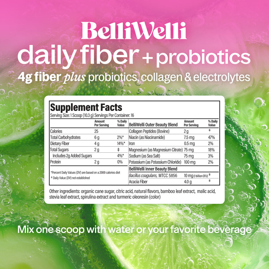 BelliWelli Daily Fiber Drink Mix